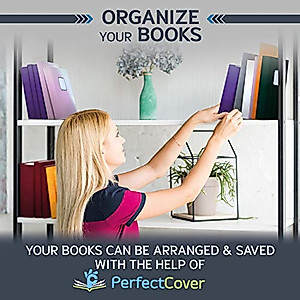 7 Pack Stretchable Book Covers - Multiple Colors Durable, Washable, Reusable and Protective Jackets for Hard Cover Schoolbooks and Textbooks - by PerfectCover (7-Pack, Set-2)