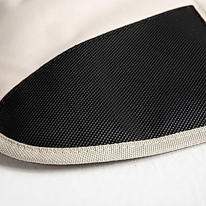 Funbliss car seat Protector for Child car seat Beige Thick Padding Carseat Kick Mat with Organizer Pockets,Waterproof 600D Fabric,Vehicle Dog Cover Pad for SUV Sedan Leather Seats（2 Pack）