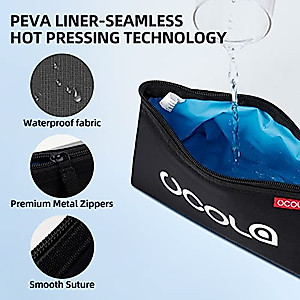 UCOLA Small Insulated Bag Freezable Snack Bag Small Cooler Bag Snack Bag Small Insulated Bag Sandwich Bag Frozen Lunch Bag, Freezable Snack Bag for Work Trips, Mini Lunch Bag Suitable for Yogurt.