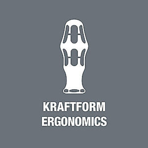 Wera 05028062001 Kraftform Plus 367/6 Torx Screwdriver Set and Rack, 6-Piece,MULTI,TX10x80mm, TX15x80mm, TX20x100mm, TX25x100mm, TX30x115mm, TX40x140mm