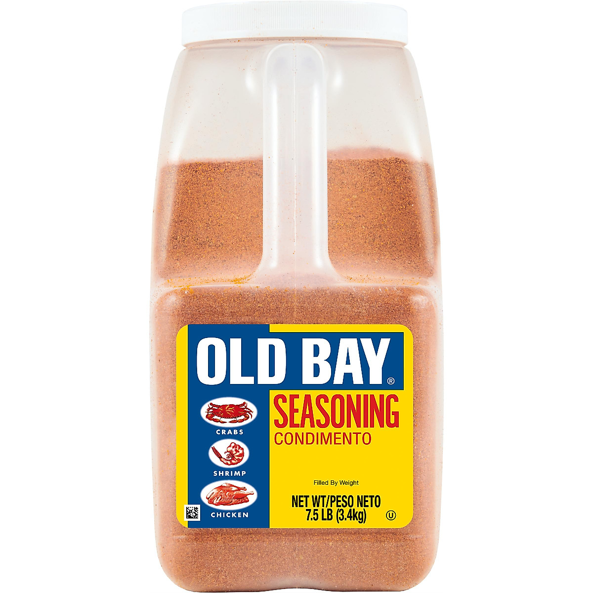 OLD BAY Seasoning, 7.5 lb (Pack of 3) - Three 7.5 Pound Containers of OLD BAY All-Purpose Seafood Seasoning, Perfect for Crabs, Shrimp, Chicken, Chowder, Pizza, Fries and More
