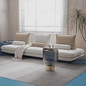 Generic Reclinable L-Shaped Sofa Bed with Wooden Legs Gray, 78.74*34.64*43.3in, Grey