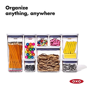 OXO Good Grips 5-Piece POP Container Set and OXO Good Grips 3-PC Small Square Short POP Container Set
