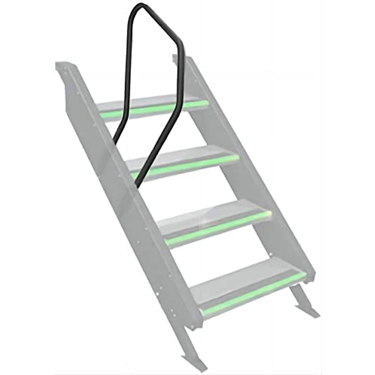 HECASA 5th Wheel RV Step Handrail, Travel Trailers and Motorhome Adjustable RV Entry Step Handrail