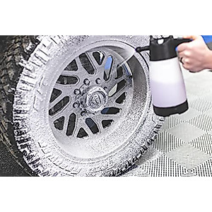 Goizper Group iK Sprayers - Foam Pro 2+ (Plus) Sprayer - Pump Spray Foamer with Schrader Valve - Professional Car Wash & Detailing, Dry/Wet Foam, Pressure Release Safety Valve, PVC Hoses (1.25 Liters)
