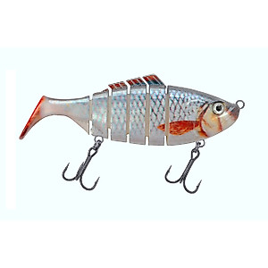 New Fishing Lures for Bass Salmon Trout, Multi Jointed Swimbait Slow Sinking Bionic Swimming Lures Bass Freshwater&Saltwater Lifelike Bass Lures Fishing Tackle,Fishing Gifts for Men (Color B+C+D+E)