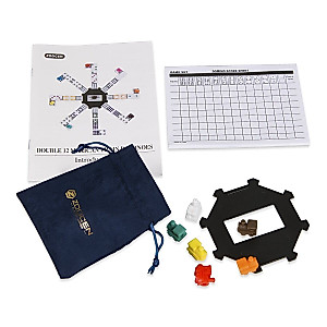 ZOOCEN Double 12 Dominoes Mexican Train Game Set with 91 Colored Dots Tiles Storaged in an Elegant Leather Case,Ideal Family Game for Adults and Kids