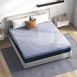 Avenco Full Mattress, 10 Inch Full Size Mattress in a Box, 2 Foam Layers Gel Memory Foam Mattress Full for Cooling, Support & Pressure Relief, 10 Years Support