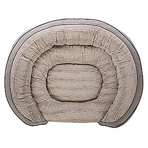 TrustyPup Snuggle Soother Bolstered Couch Cuddler Memory Foam Pet Bed - Gray, Extra Large