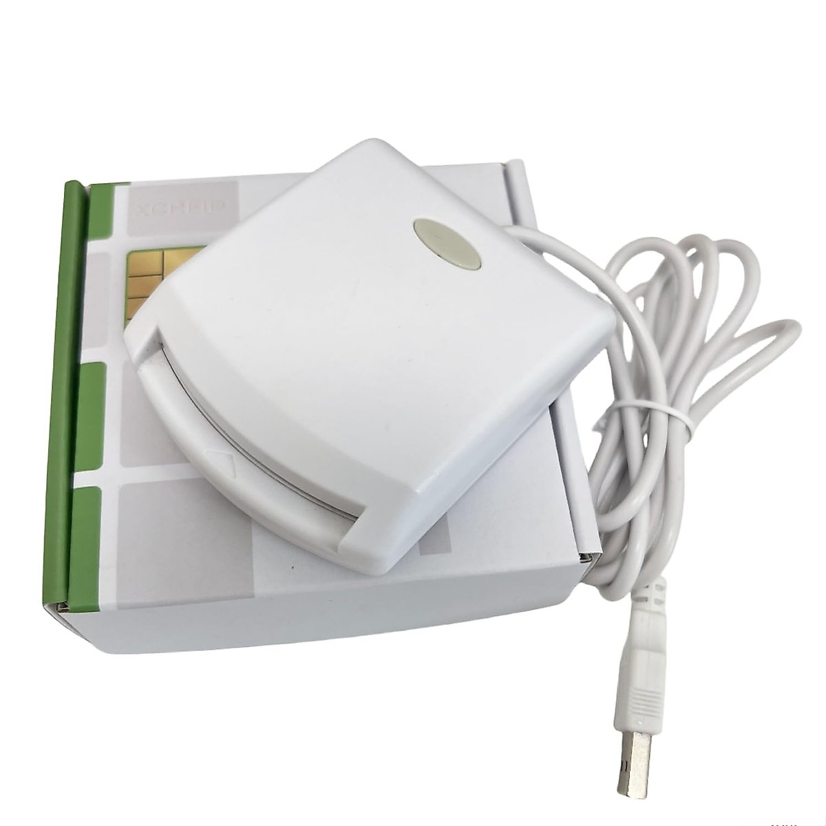ISO7816 Contact EMV SIM eID PC/SC USB CCID Smart IC Chip Card Reader Writer Programmer with 2pcs SLE4442 Cards + SDK Kit(Program Required) for Professional Engineer