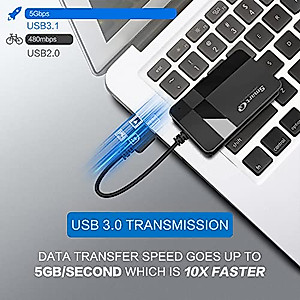 SmartQ C368 USB 3.0 SD Card Reader, Plug N Play, Apple and Windows Compatible, Powered by USB, Supports CF/SD/SDHC/SCXC/MMC/MMC Micro, etc.