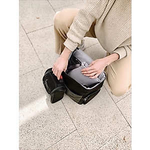 Storksak Alyssa Black & Gold Nappy Bag Backpack