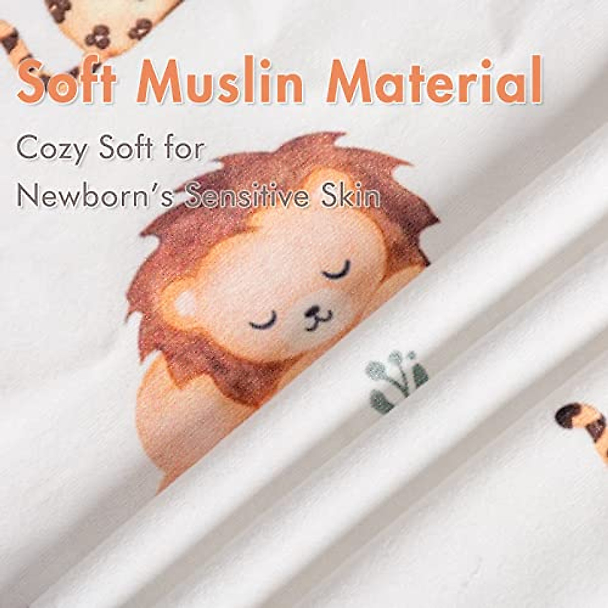 Crib Sheets for Boys and Girls, Baby Crib Sheet Neutral for Standard Crib Mattress & Toddler Bed Mattress, Soft and Safe Jersey Knit Cotton, 2 Pack (Dinosaur&Animal)