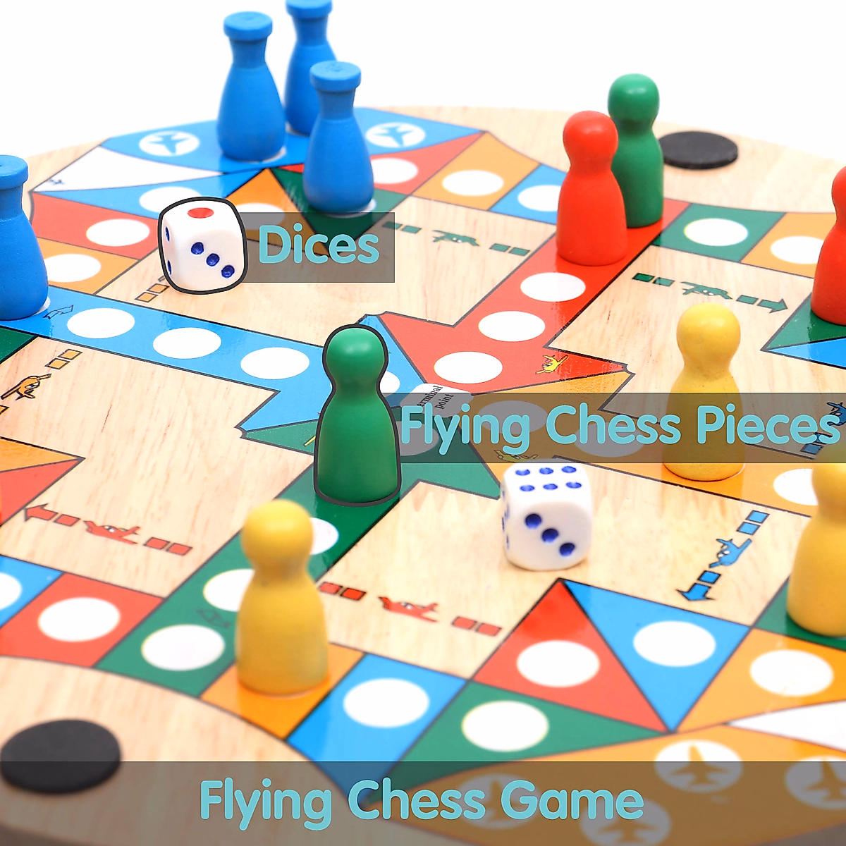 LAVIEVERT Activity Center Play Cube 10-in-1 Bead Maze Shape Sorter Multipurpose Educational Toy Wooden Learning Game for Toddlers & Kids