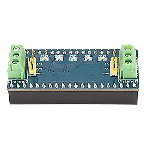 Expansion Board for Raspberry Pi, SP3232een Driver Chip, Dual Channel Uart Interface for Pico Motherboard, PCB Material, Easy to Convert RS232 Expansion Board