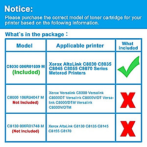 LCL Compatible Toner Cartridge Replacement for Xerox AltaLink C8030 C8035 C8045 C8055 C8070 006R01699 6R1699 High Yield (1-Pack, Magenta)