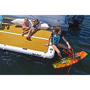 Island Hopper Patio Dock 15 Foot Inflatable Swimming Water Platform Dock (A 15' Patio Dock)