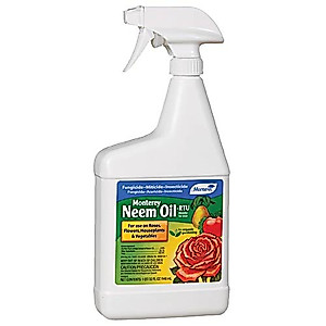 Monterey Neem Oil Insecticide, Miticide and Fungicide Ready to Use Spray - 32 Ounce