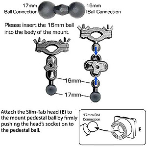 AccessoryBasics Universal Car Rear View Mirror Radar Detector Adhesive tab Mount for Radenso SP Pro Valentine One Whistler CR 65 70 75 80 85 90 XTR 130 RX Meter Cobra XRS ESR SPX ESD Radar Detector