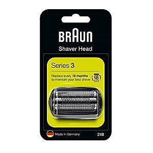 Braun Replacement for 21B Razor Razors Series 3 Black