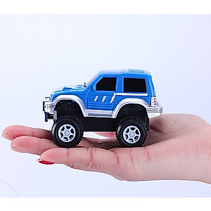 QUOXO Tracks Cars only Replacement Track Set Compatible with Most Car Tracks for Kids Boys and Girls (Turnnel + 2car)