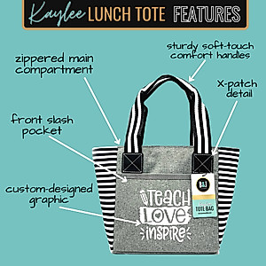 Brooke & Jess Designs Teacher Tote Bag for Work - Teacher Gifts for Women, Teacher Bag Best Teacher Appreciation Day Gift, Birthday