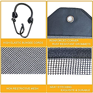Air Conditioner Covers for Outside Units Central Ac Cover Leaf Guard Heavy Duty Mesh AC Defender for Outdoor Square Units, All Season Black (24 x 24 inch )