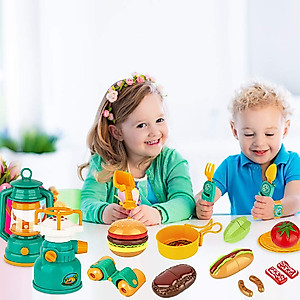 KAQINU Kids Camping Set, 33 PCS Pop Up Play Tent with Kids Camping Gear Toys, Indoor and Outdoor Camping Tools Pretend Play Set for Toddler Boys & Girls -