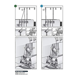 SINGER | Heavy Duty Serger Overlock Machine | Metal Frame | 2/3/4 Thread Capacity | 60% Larger Cutting Knife Grey