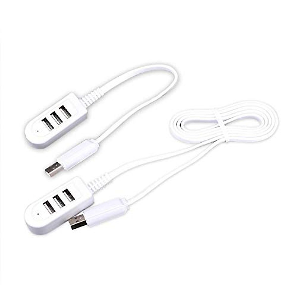 Lysee Data Cables - Multi-Function USB 3A Charger Expansion Multi-Port Converter HUB Hub for Laptop Desktop Port Splitter in Stock - (Color: White, Cable Length: 30CM)