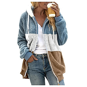 Hoodies Block Sweatshirt Zipper Hoodie Loose Vampire Clothes Halloween Shirts White Blouse for Women Deals of Today Coupons and Promo Codes Cute Stuff Under 5 Dollars