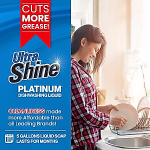 Ultra Shine™ 3X Platinum™ Dishwashing Liquid - 5 Gallons (Retail Case w/Pump)