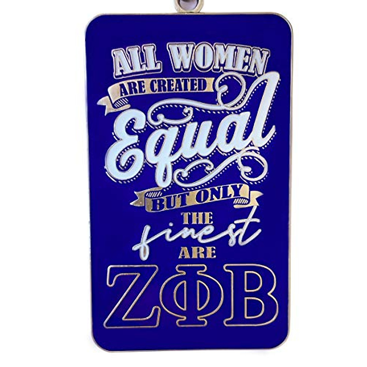 BBGreek Zeta Phi Beta Sorority Paraphernalia - Only The Finest - Keychain Gifts - Official licensed Vendor