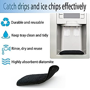 Refrigerator Drip Tray Catcher Fridge Water Drip Catcher Refrigerator Drip Catcher Refrigerator Water Drip Catcher Fridge Drip Pan Fridge Drip Tray Fridge Water Drip Pad for Whirlpool, Samsung, GE