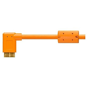 Tether Tools TetherPro USB 3.0 to Micro-B Right Angle Cable | for Fast Transfer and Connection Between Camera and Computer | High Visibility Orange | 15 Feet (4.6 m)