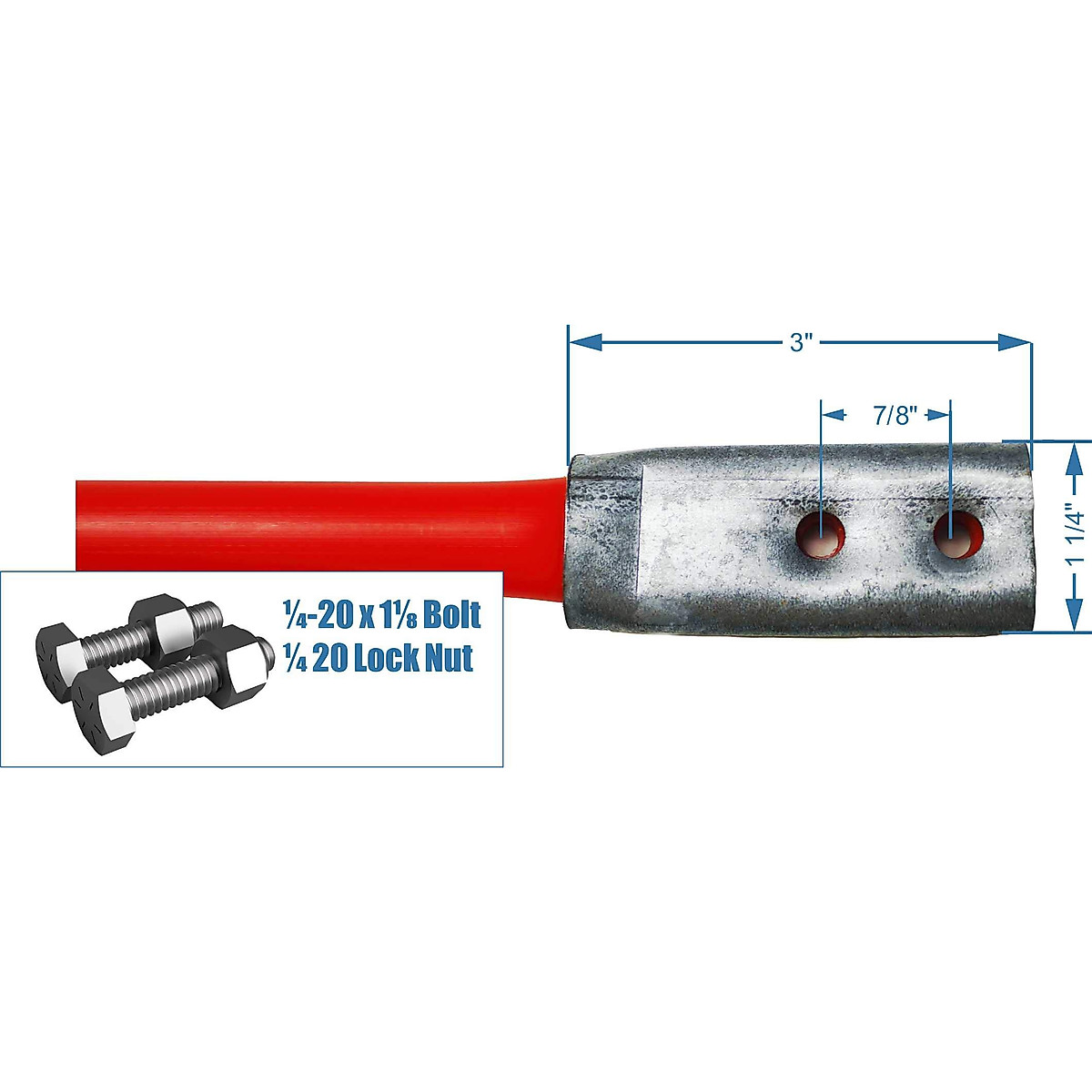 Eastern Metal Signs & Safety 36 inch Reflective Snow Plow Blade Marker Guides 1 Pair or 2 Each