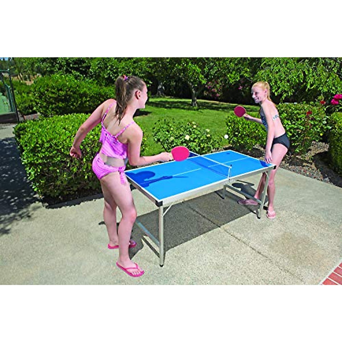Poolmaster 72724 Outdoor Jr. Table Tennis Game, Blue