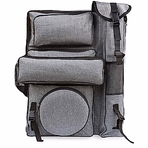 Multifunctional Art Portfolio Case 18 x 24, Waterproof Art Work Storage Bag with Handle and Zipper, Artboard Drawing Carrying Bag Drawboard Backpack for Artwork Sketching and Painting Supplies