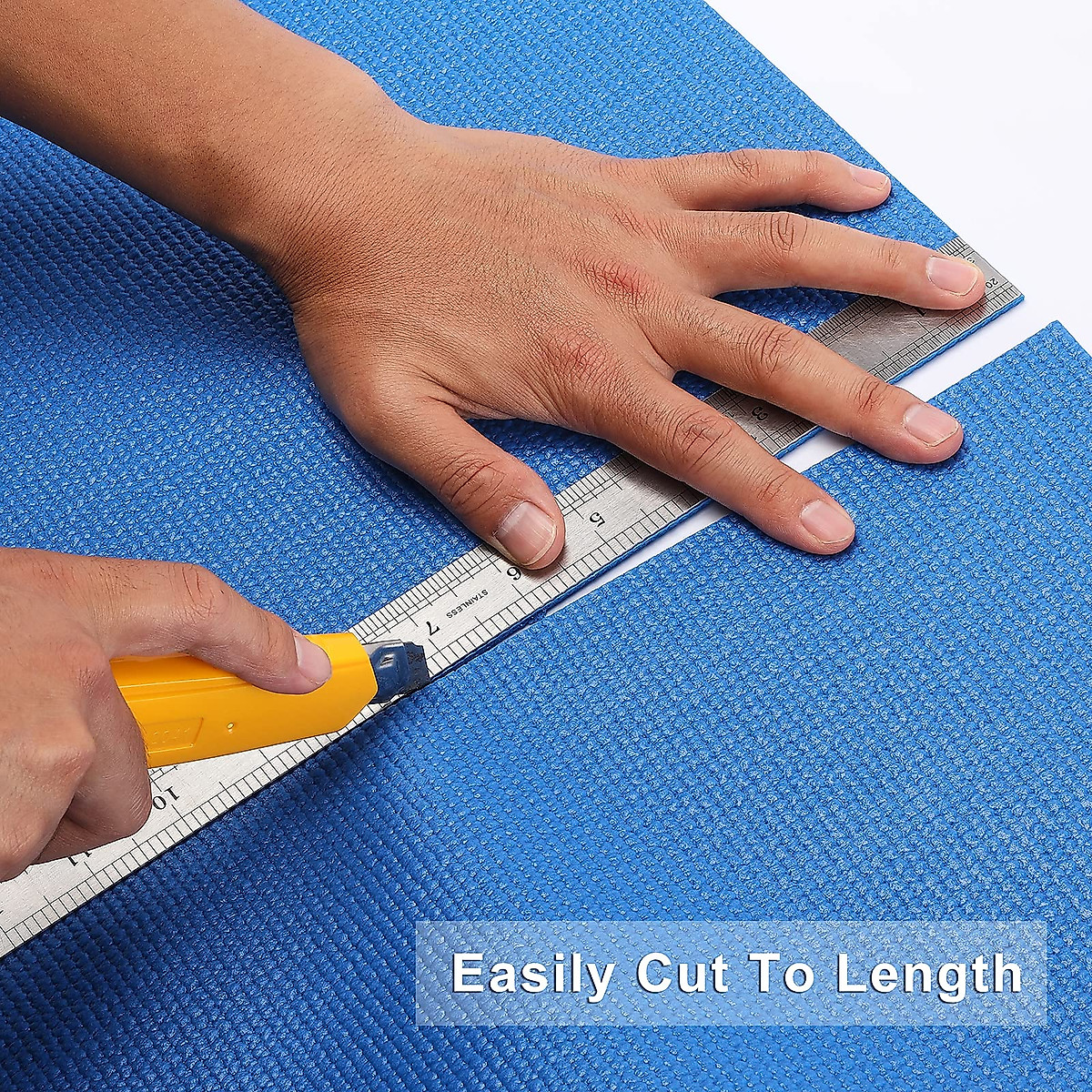 Mayouko Toolbox Drawer Liners, 16 Inch (W) x 16 Feet (L) x 3MM Thick, Professional Cabinet Shelf Liner, Easy Cut Draw Liner Mat, Perfect for Protecting Your Tools, Non-Slip, Blue,