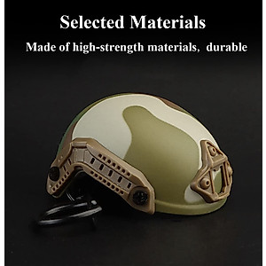 Tactical Fast Helmet Model Keychain Key Ring Mini Portable Bottle Opener Keychain Backpack Charm Military Fan Accessories Gift (Color : AC41-CP)