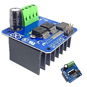 Kiro&Seeu Double BTS7960B DC 43A Stepper Motor Driver Module H-Bridge PWM Driving Board Compatible with Arduino Smart Car Raspberry Pi