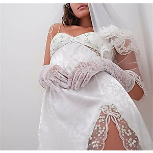 Yuemengxuan Women Going Out Mini Dress Sexy Spaghetti Strap Low Cut Bodycon Mini Dress Y2k Lace Dress Party Clubwear (White-03G, M)