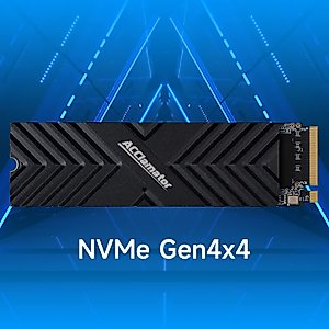 Acclamator 1TB PCIe 4x4 NVMe Read 7300 MB/s M.2 Solid State Drive Compatible with PS5 SSD Equipped with 1GB DDR4 Cache 2280 3D NAND TLC N70