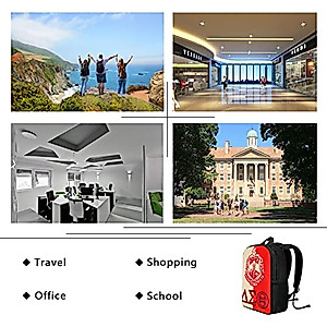 OIPMKNVU 3D Printed Backpack, Multi-Function Travel Laptop Backpack, Business Daypack Bag, Adjustable Shoulder Strap Bookbag 17"