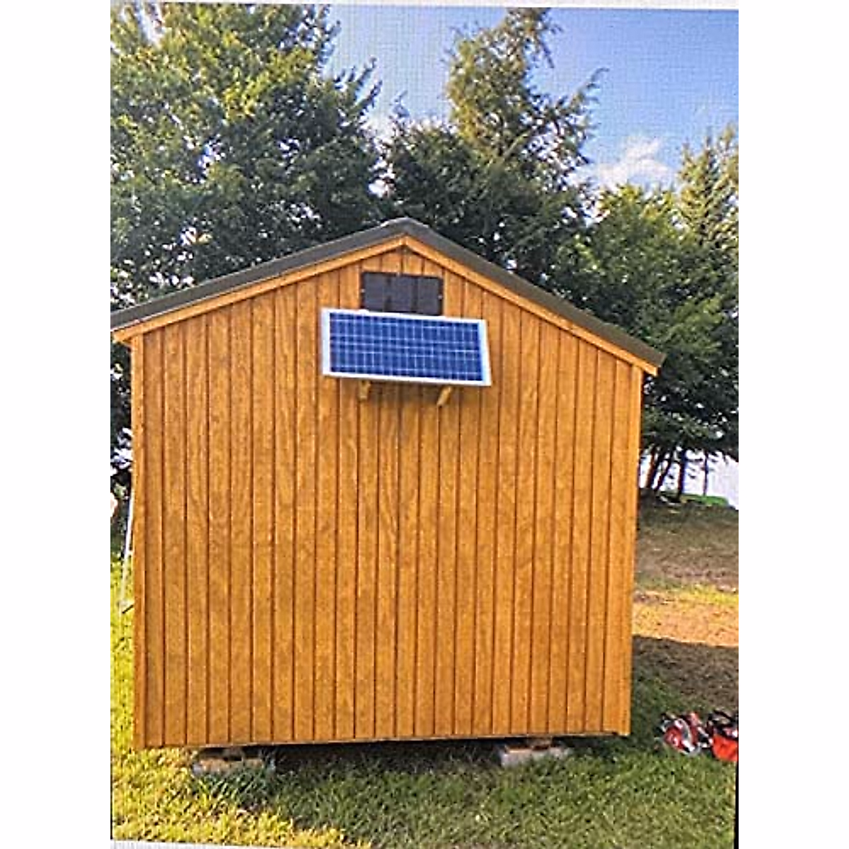 Amtrak Solar Powerful 100-Watt Galvanized 12" Fan Housing, Solar Attic Fan Quietly Cools and Ventilates your house, garage or RV and protects against moisture build-up.