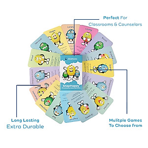 MindPanda HappySnap CBT Therapy Games for Kids - Gentle Parenting Counseling Tools - Emotional Intelligence & Social Skills Building - ADHD, Anger Control and Youth Mental Health - Group and Family