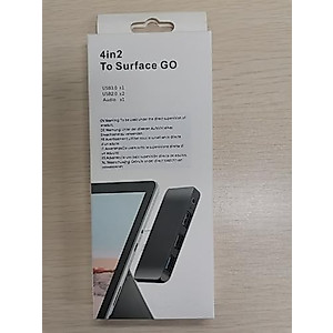 Surface Go/Surface Go2/Surface Go3 USB Adapter, 6-in-2 Surface Go/Go 2/Go3 Accessories with USB 3.0+2 USB2.0 Ports, 3.5mm Audio and Mic 2 in 1 Port, SD/TF Card Reader -for Microsoft Surface Go/Go2/Go3