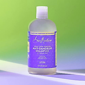 SheaMoisture Hair Care System Anti-Dandruff Shampoo For Stronger Hair & Healthier Scalp Shampoo Formulated With Apple Cider Vinegar And Fair Trade Shea Butter 13oz