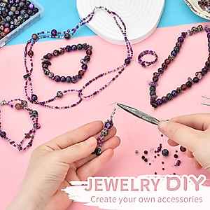 900pcs Glass Craft Beads for Bracelet Making Kit, Include Assorted Round/Bicone/Seed/Rock Beads and Teardrop Pendant for Jewelry Making, Necklace, Art, Designer Charms