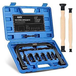 Orion Motor Tech Valve Spring Compressor | 10 Piece Spring Clamp Tool Kit with C Clamp, Collet Pusher Adapters, Extension Rods, and Lever for Car, Motorcycle, ATV, and Small Engine Repairs